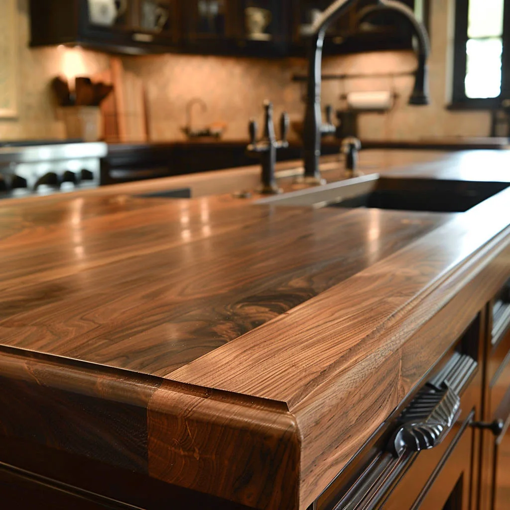 Custom Made Kitchen Countertops Butcher Block Solid Wood South American ...