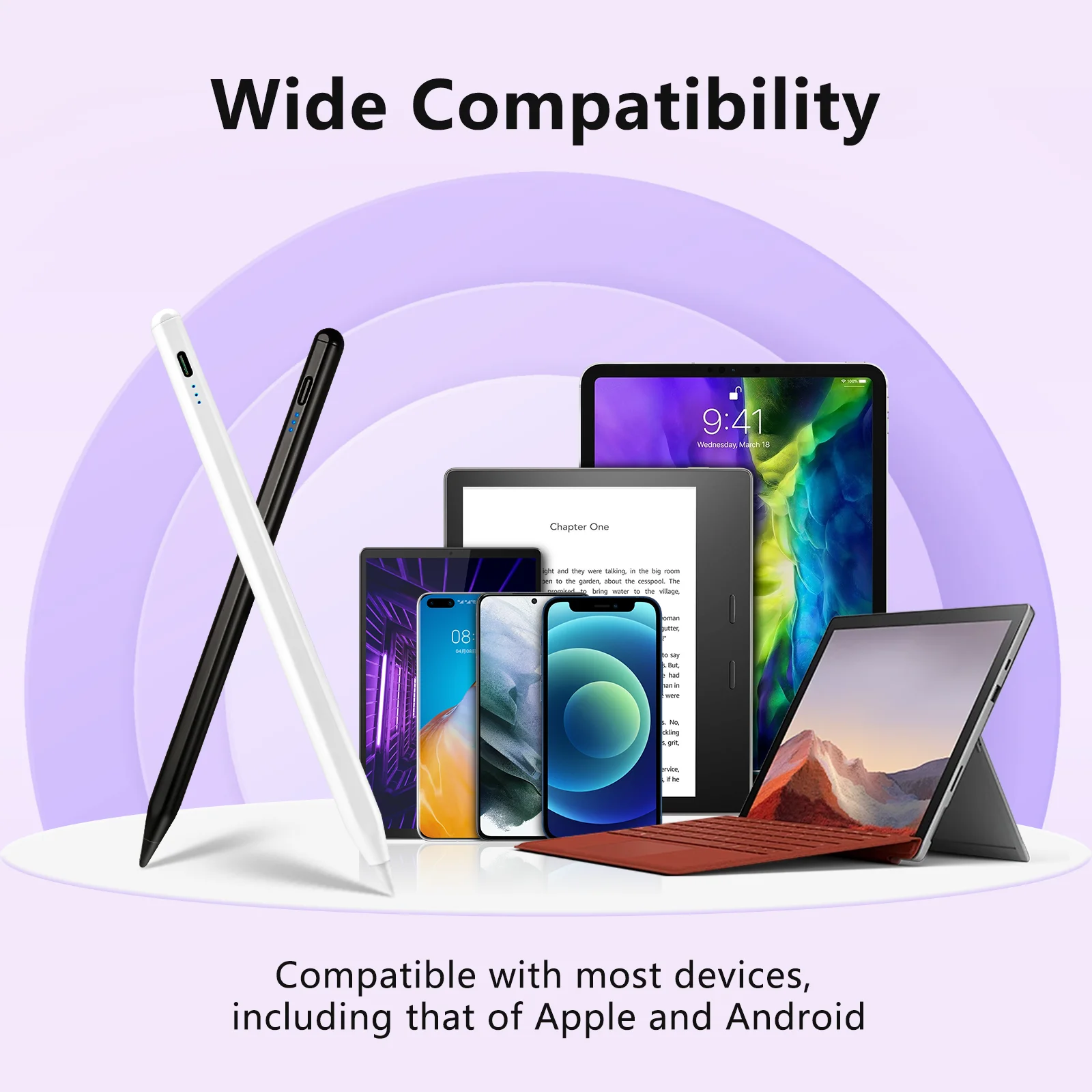 Universal Magnetic Stylus Pencil Kd503a For Android Apple Tablet Phone ...