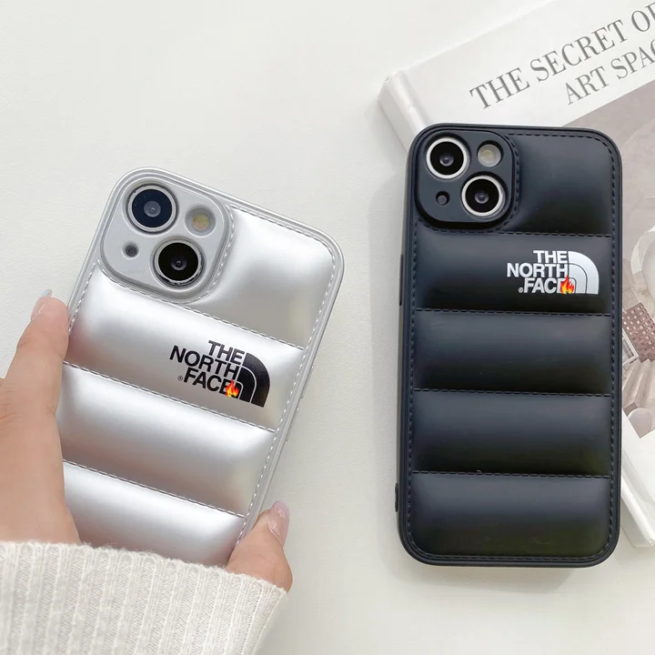 3d Cotton Tpu Down Jacket North Face Puffer Phone Case For Iphone 14 13 ...
