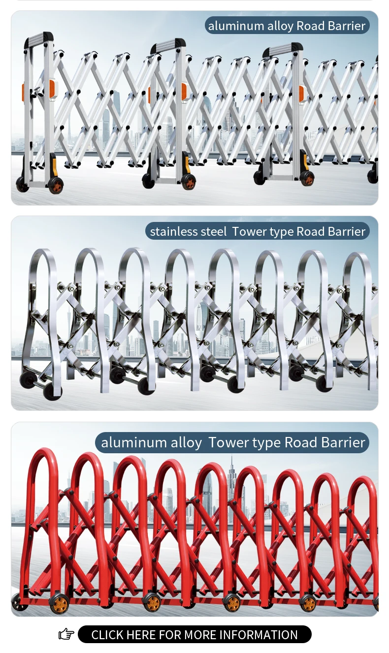 Aluminium Alloy Fold Extendable Warning Pedestrian Diversion Fence ...