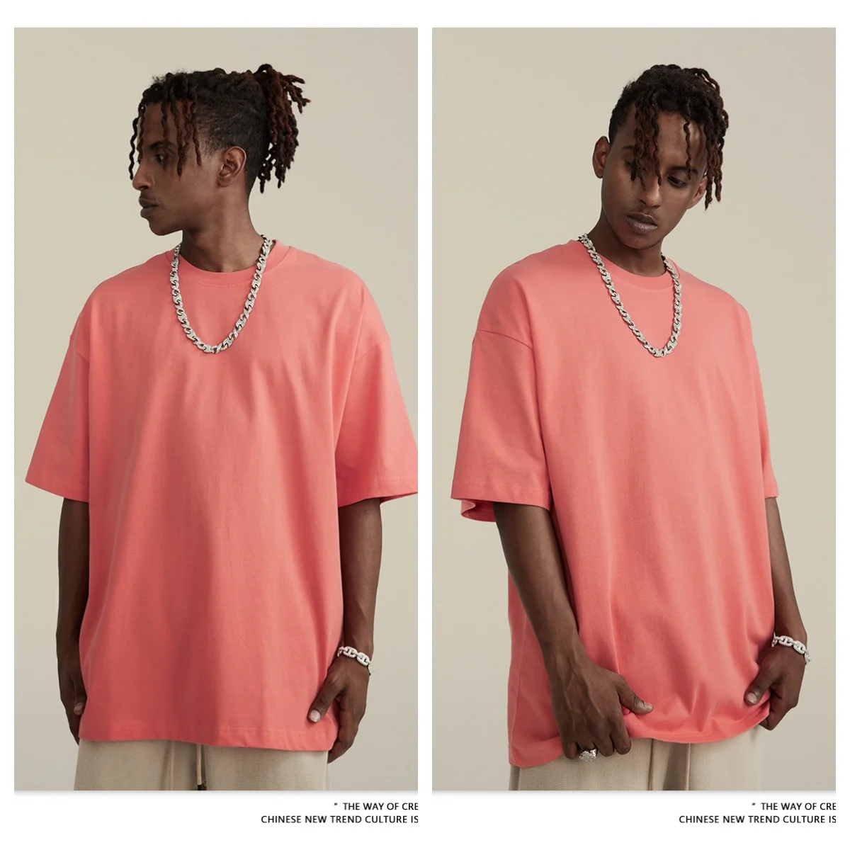 Oversize Streetwear Customised Vintage Aged Washed Blank Basic 260G Large Size Short Sleeve T ...