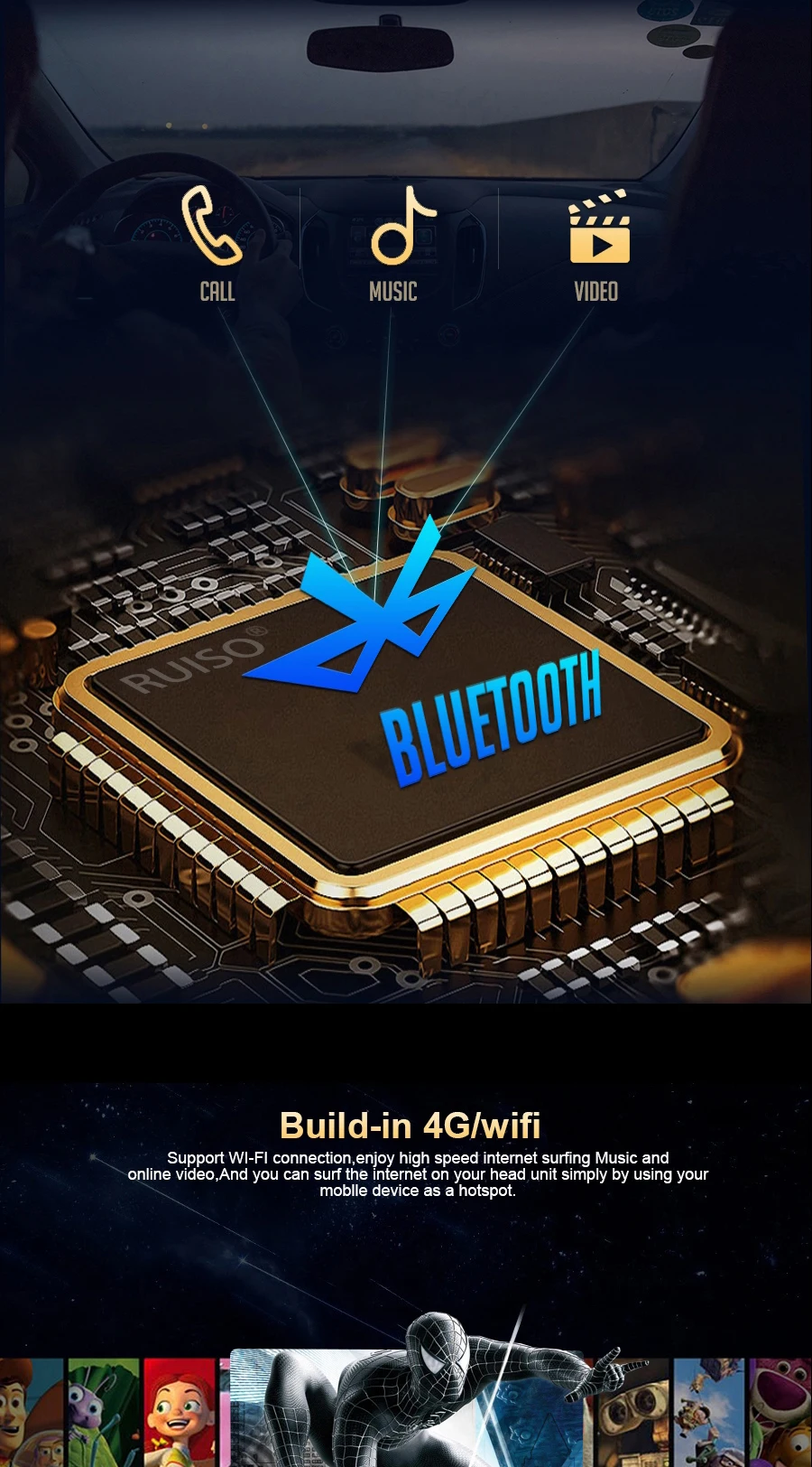 Ruiso F100 Car Radio Android Car Player For Benz C-class W204 S204 C180 ...