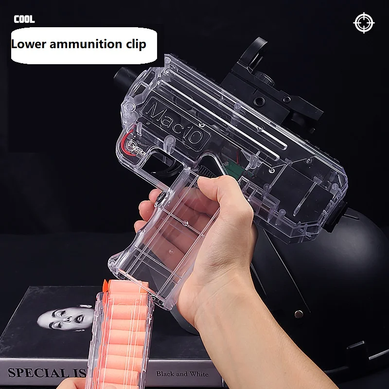 Electric Continuous Uzi Soft Projectile Gun Launch Suction Cup Sponge ...