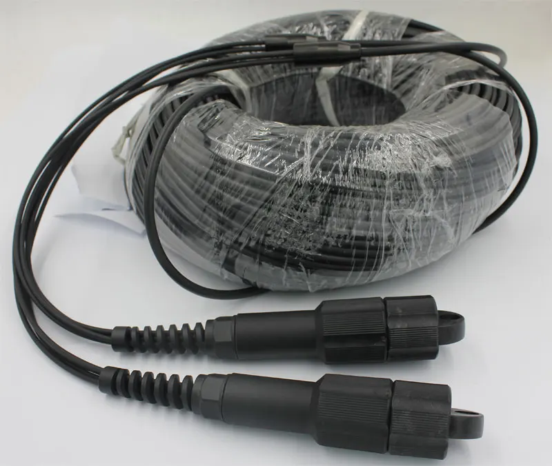 Waterproof Singlemode Tactical Fiber Optic Cable Lc To Sc 4 Core ...