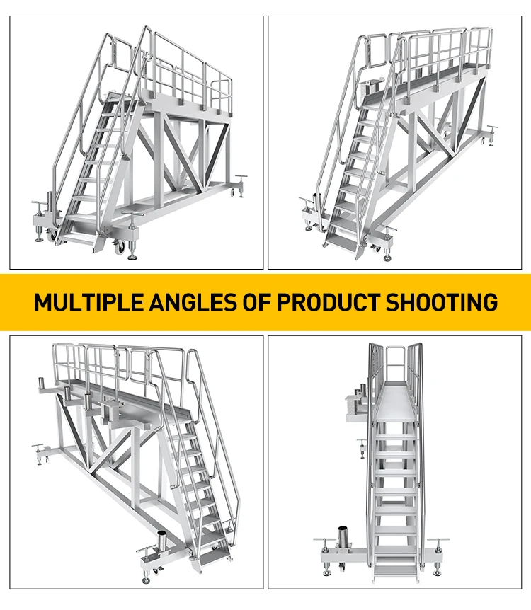 Customized Modular Aluminum Assembly Handrail Work Platform Big ...