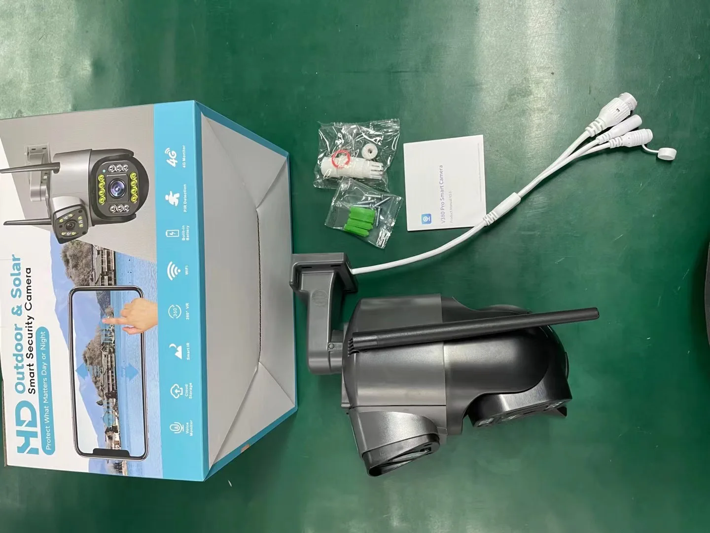 V360 Dual Screen Wireless Monitor For Outdoor And Home Use 360 Degree ...