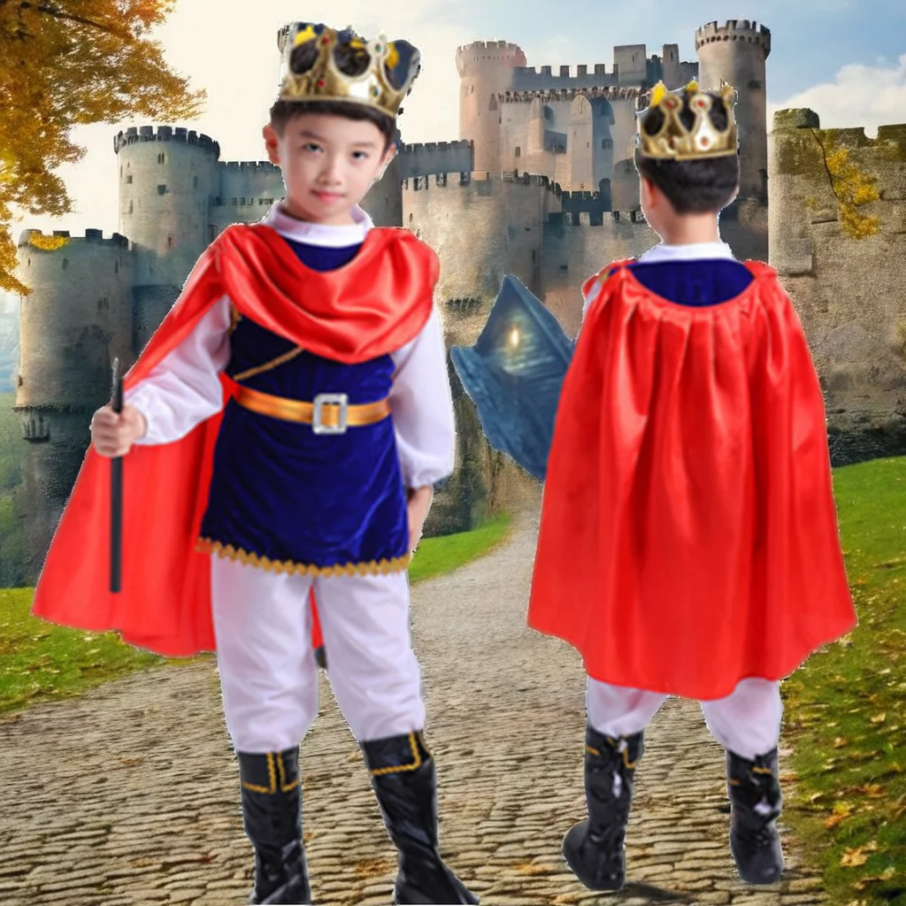 Little Prince Kids Costume Set Boys Royal Prince King Cape Outfit ...