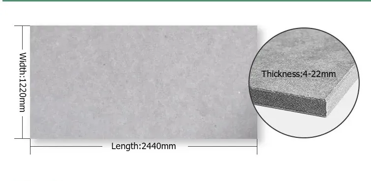 Simple Design Fiber Cement Board Grey Sheet Low Cost Cement Fiber Board ...