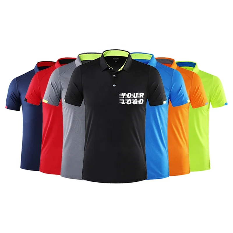Wholesale custom logo polo shirts plain casual 100% cotton polo shirts ...