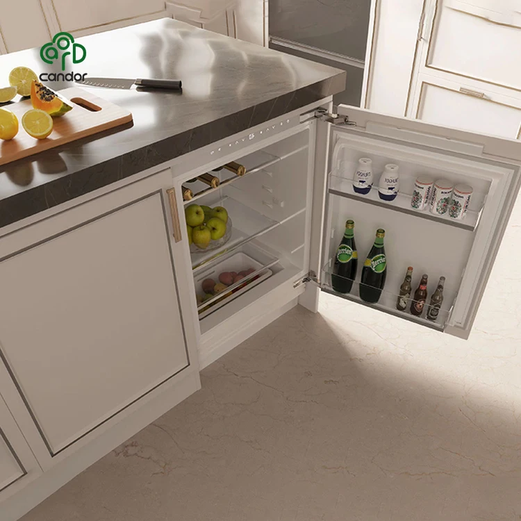 Custom Kitchen Cabinet Refrigerator Home Built In Drawer Fridge Freezer ...