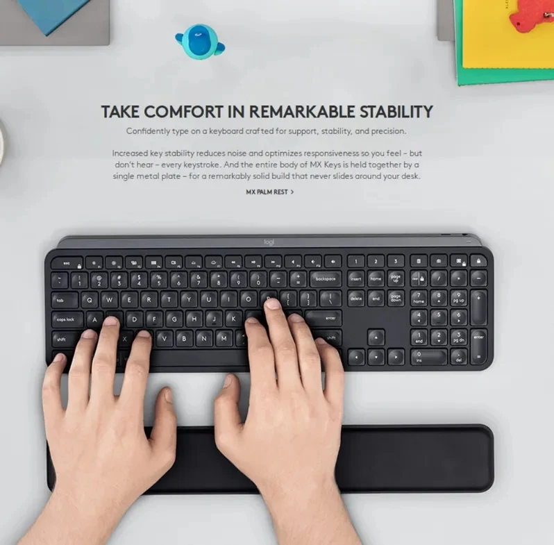 Logitech MX Keys for Business 2.4GHz Keyboard Dual Mode Intelligent ...
