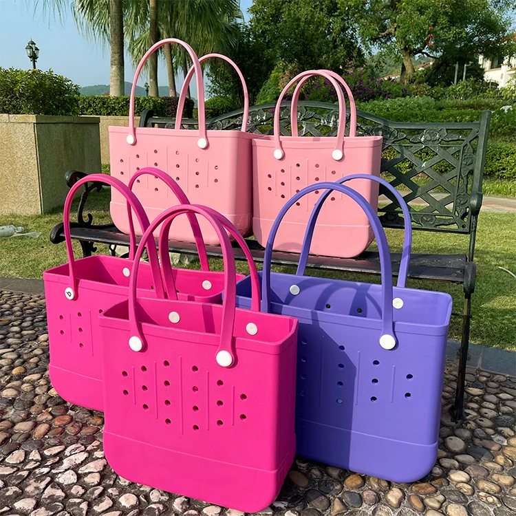 New Amazon Wholesale Women Beach Waterproof Tote Bags Custom Summer ...