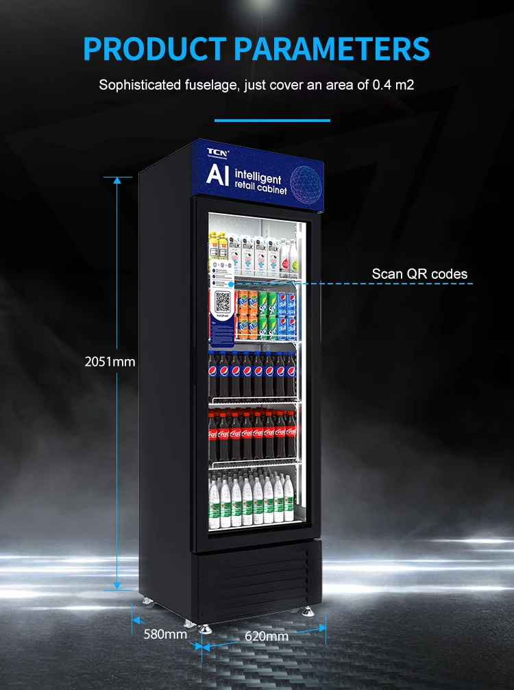TCN AI Visual Identity Vending Machine - Fresh & Smart