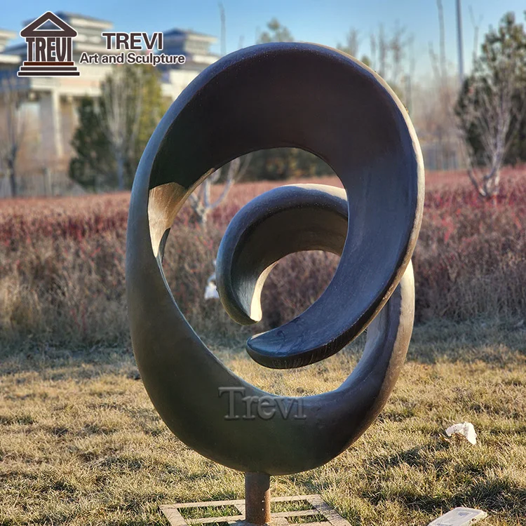 Custom Modern Garden Decor Abstract Mobius Ring Bronze Sculpture - Buy ...