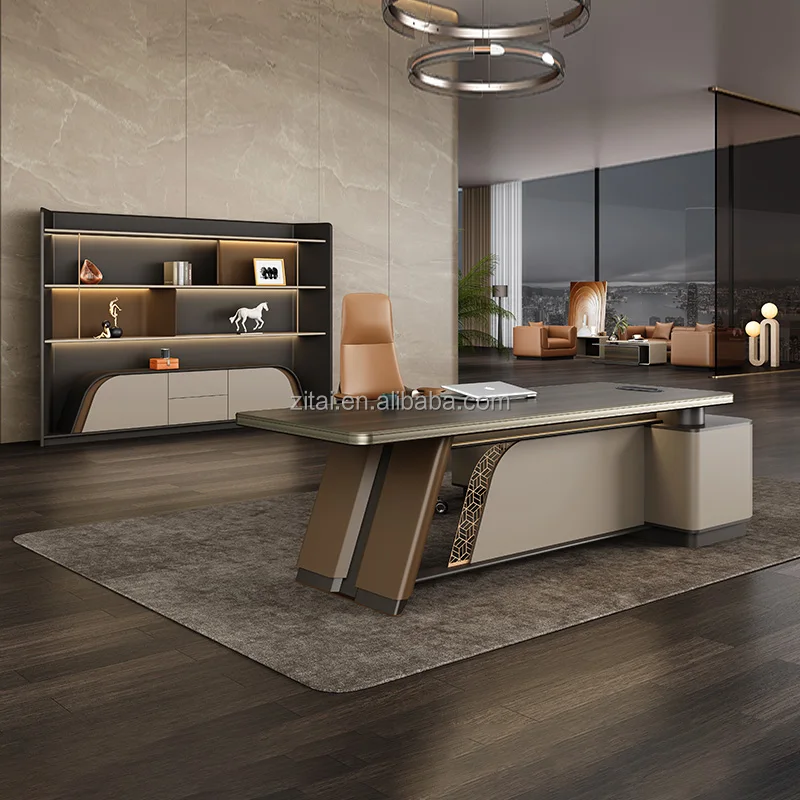 Zitai Modern Executive Office Desk High Quality MDF Ceo Chairman Senior ...