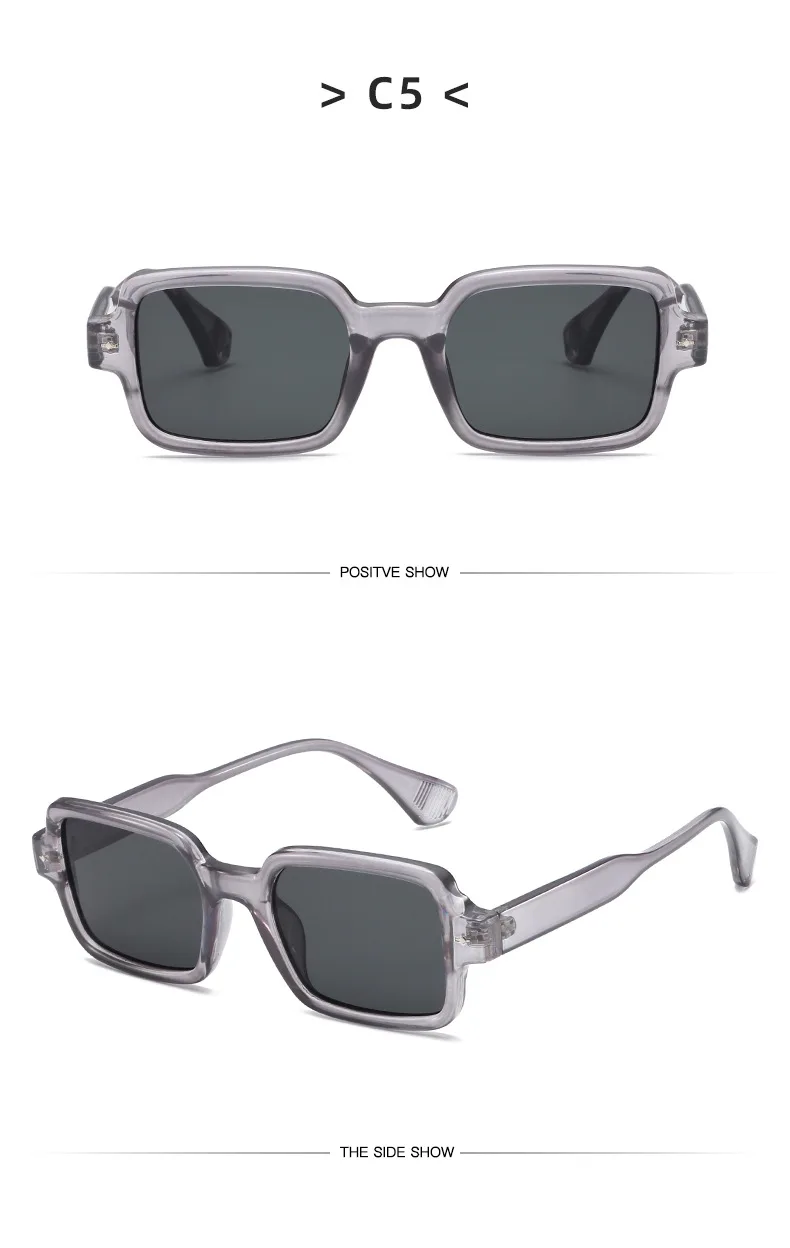 Ins 2024 Trend Luxury Square Shades Sunglasses for Men & Ladies