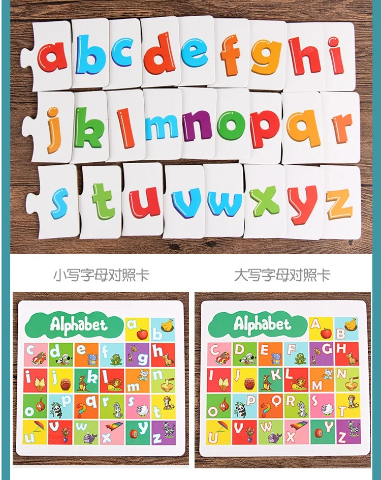 Educational Jigsaw Puzzle - Matching Uppercase & Lowercase Letters