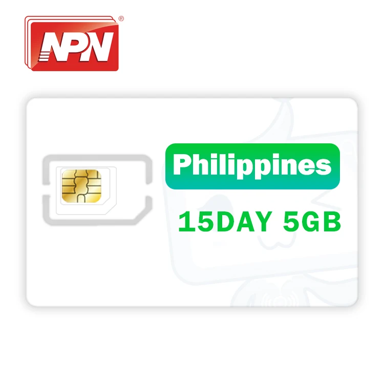 Philippines Sim Card 2-8 Days 4g Lte High Speed Unlimited Data Prepaid ...