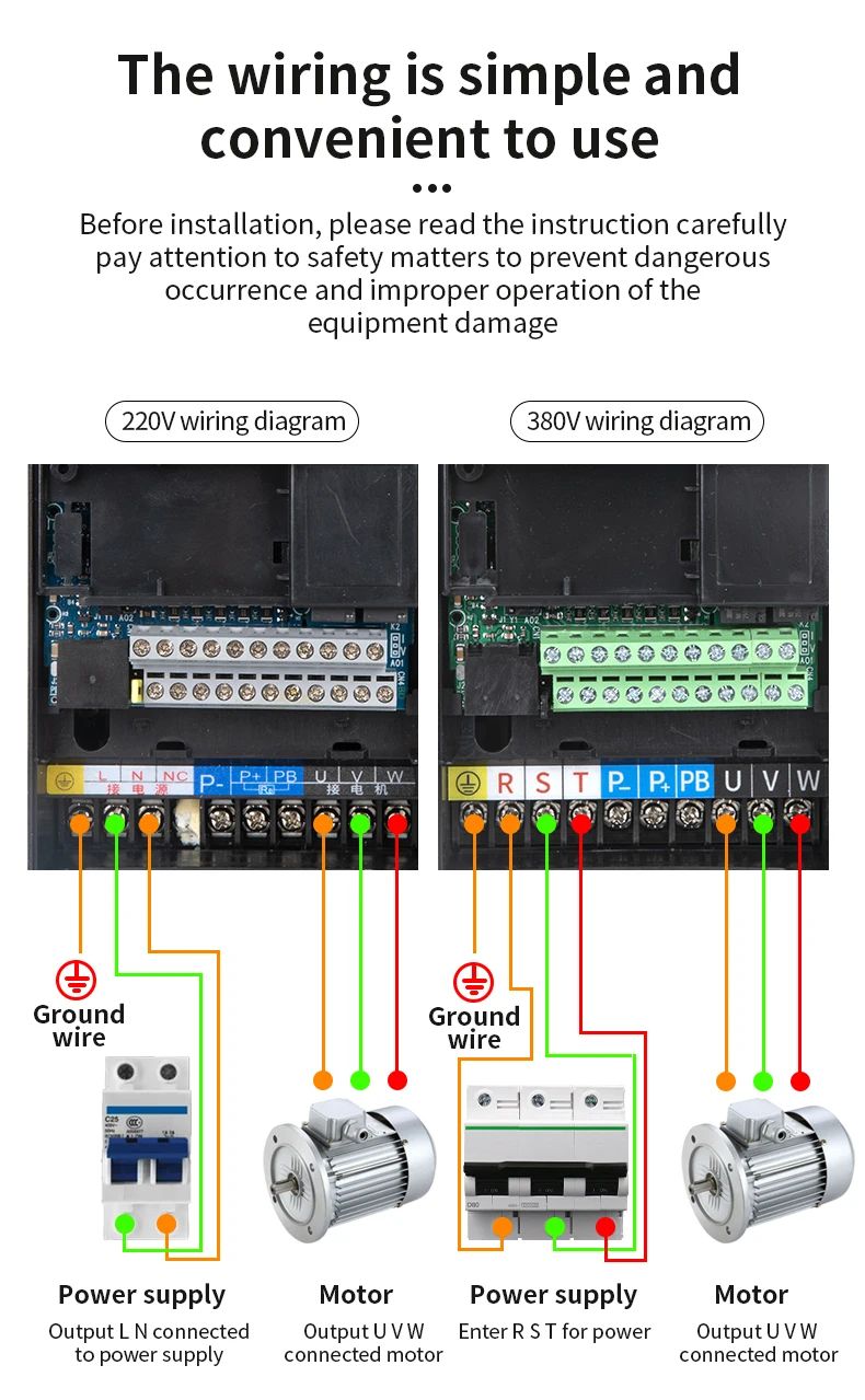 SUSWE SU-800/900 Ac Converter VFD 0.75KW-110KW, 220V/380V, 50Hz to 60Hz ...