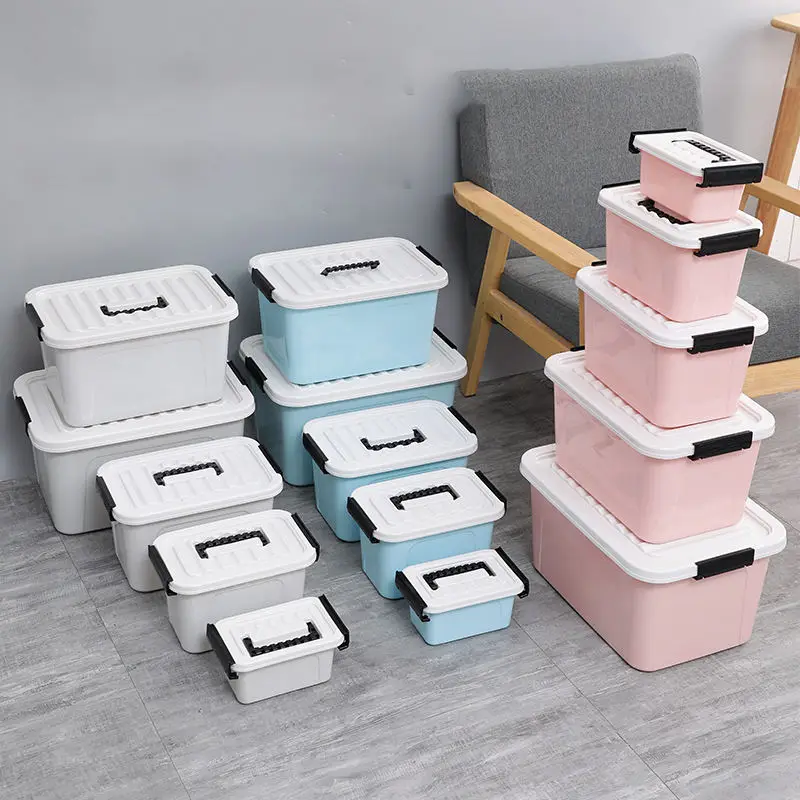Wholesale Warehouse Big Plastic Storage Boxes & Bins Stackable With Lid ...