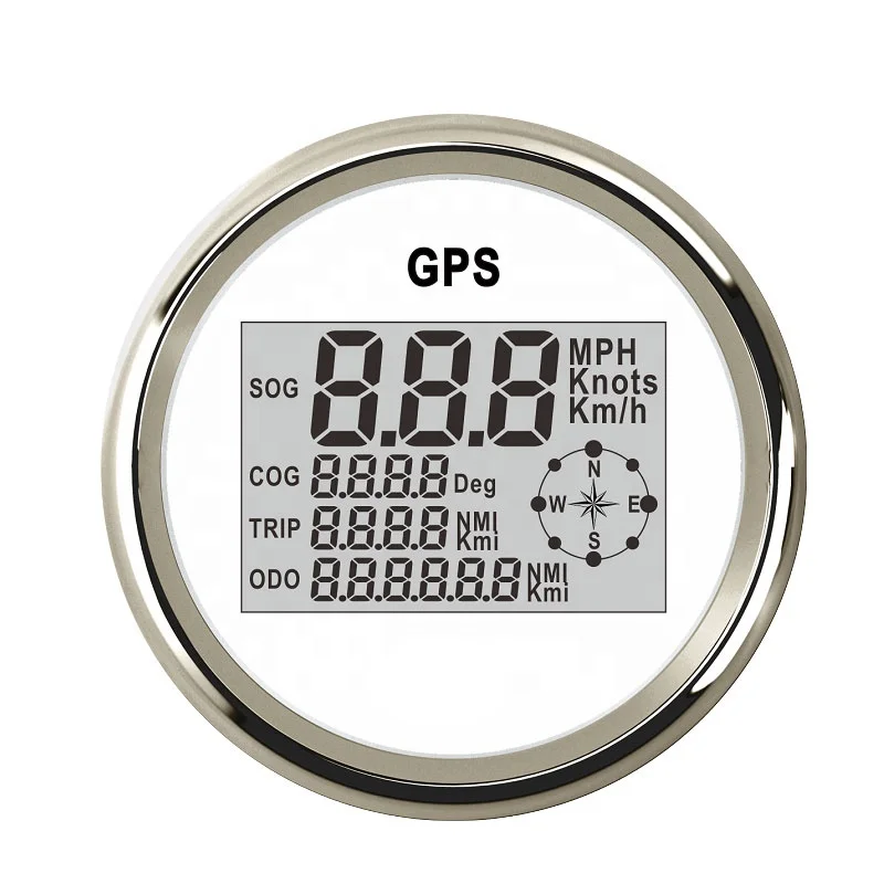85mm Gps Speedometer Digital Gps Speedometer 999 Kmh Knots Mph With Cog ...