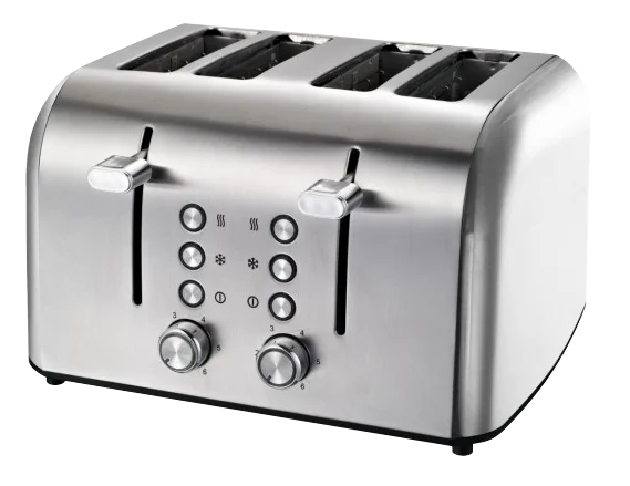 New Design Electrical Stainless Steel Toaster 4 Slices Kitchen ...