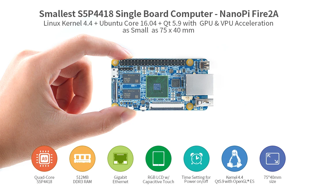 Small S5P4418 Fully Open source Development board support Ubuntu ...