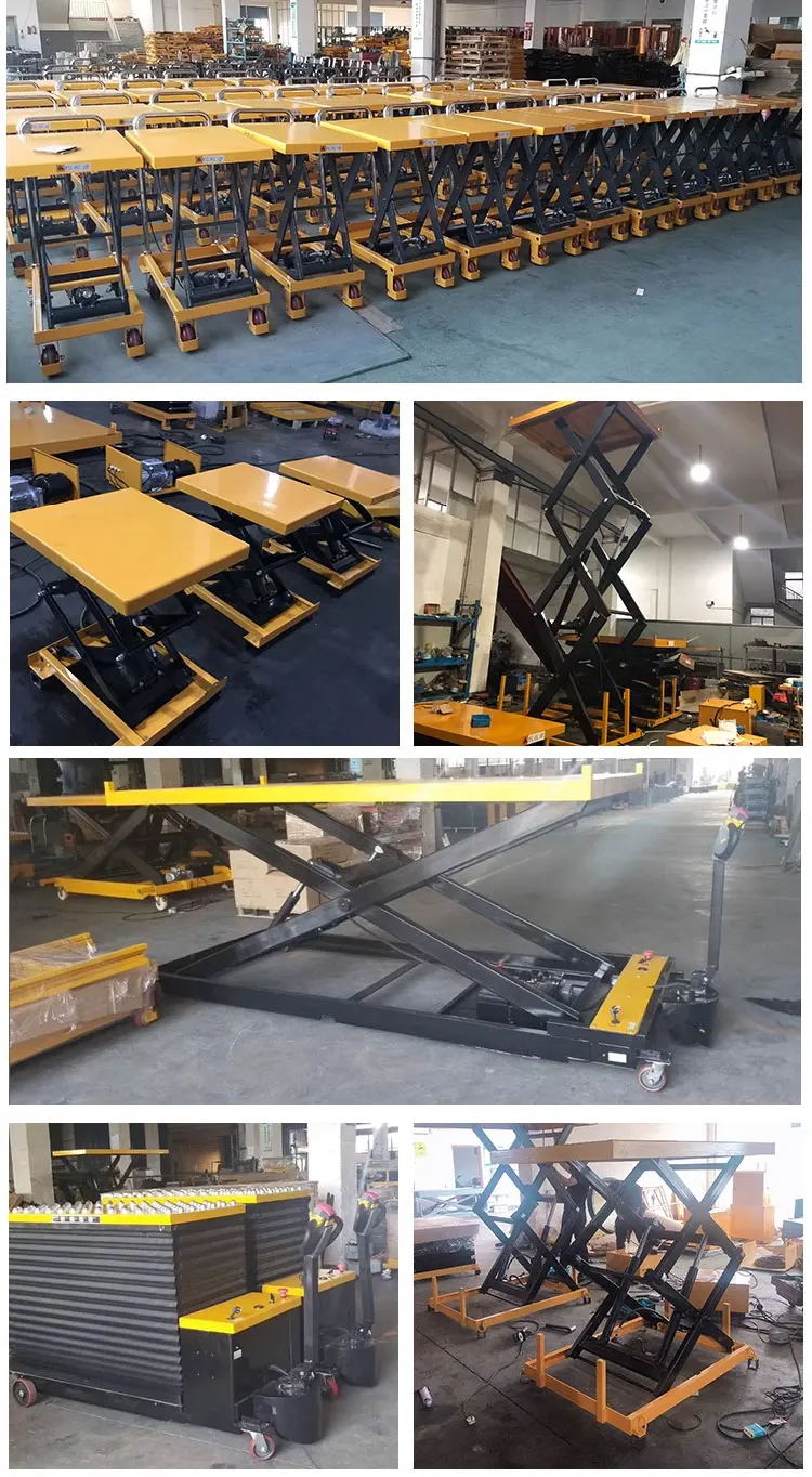 Small Mini Movable Lift Scissor Platform 2m 500kg 1000kg