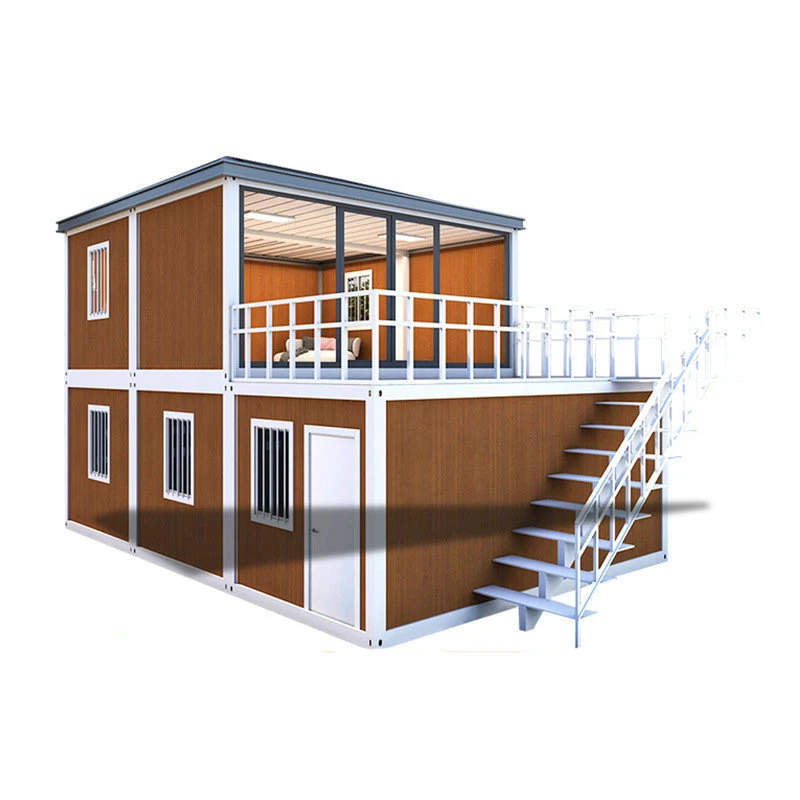 Easy Install Prefabricated Home Luxury Villa Two Story Flat Pack ...