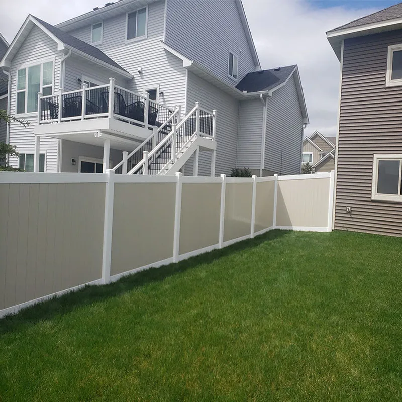 White Lightweight PVC Privacy Fence Secure Garden Fence for ...