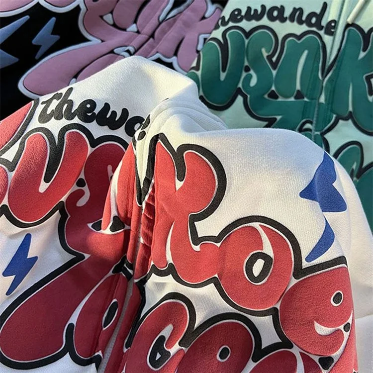 Customised High Quality 3D Puff Print Men's Hoodie