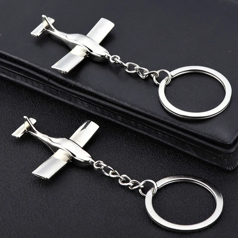 Simple 3D Aircraft Keychain - Aviation Model Ornament