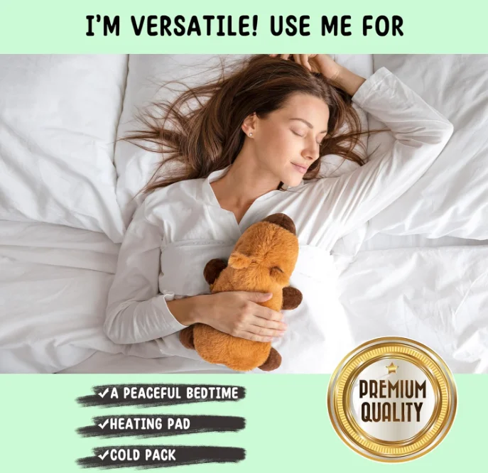 Cute & Cozy Capybara Heating Pad - 1.5 Lbs Plush Pillow