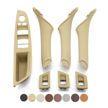 Interior Door Armrest Window Panel Pull Handle 7pcs Set For Bmw 5 ...