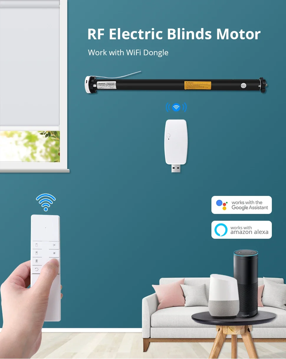 AOK Tubular Motor AM 25 - Smart Wifi Roller Blind Motor