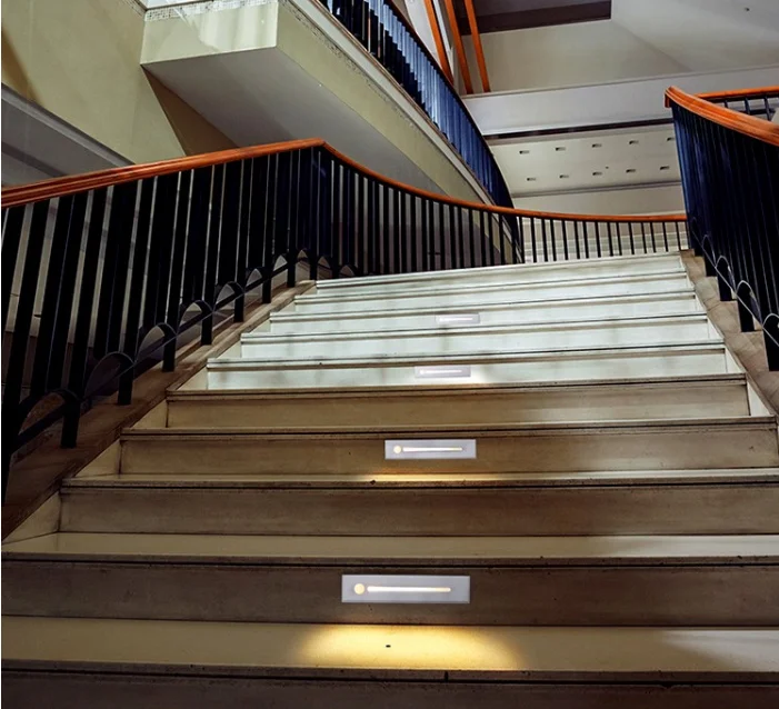 Recessed Led Anchor Outdoor Step Ladder Step Light Long Strip Wall ...