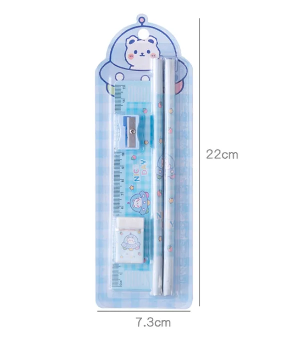 Cute Pencil Eraser Ruler Sharpener Student Promotional Pencil