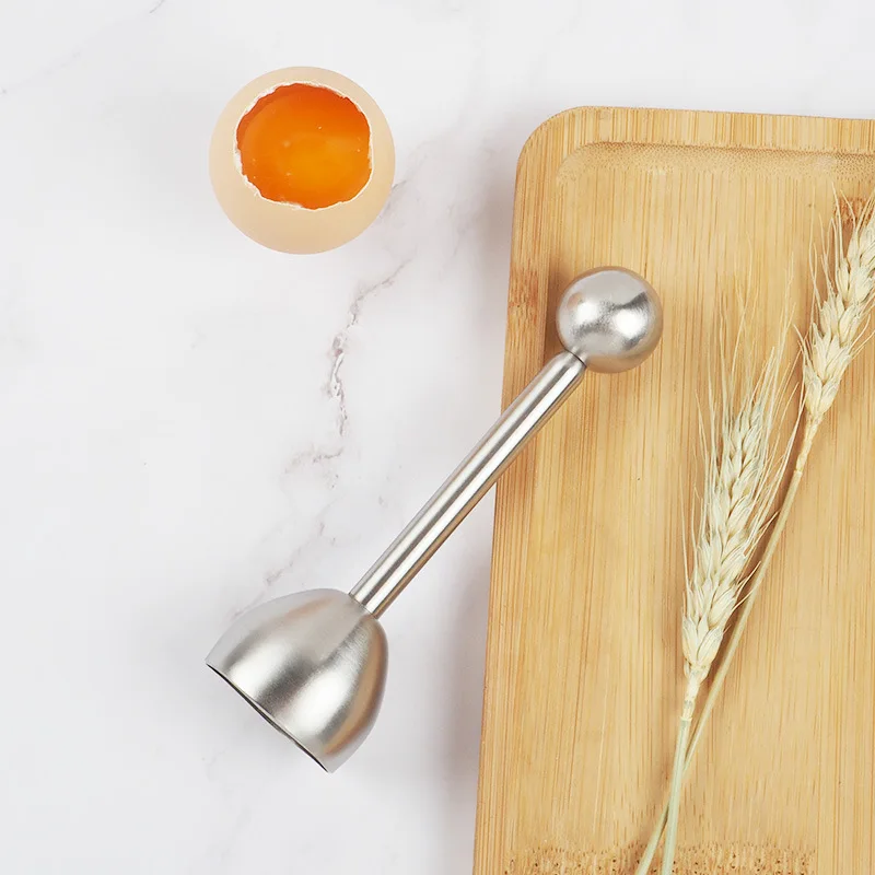 Stainless Steel Boiled Egg Shell Topper Egg Cracker Opener With Lighter ...