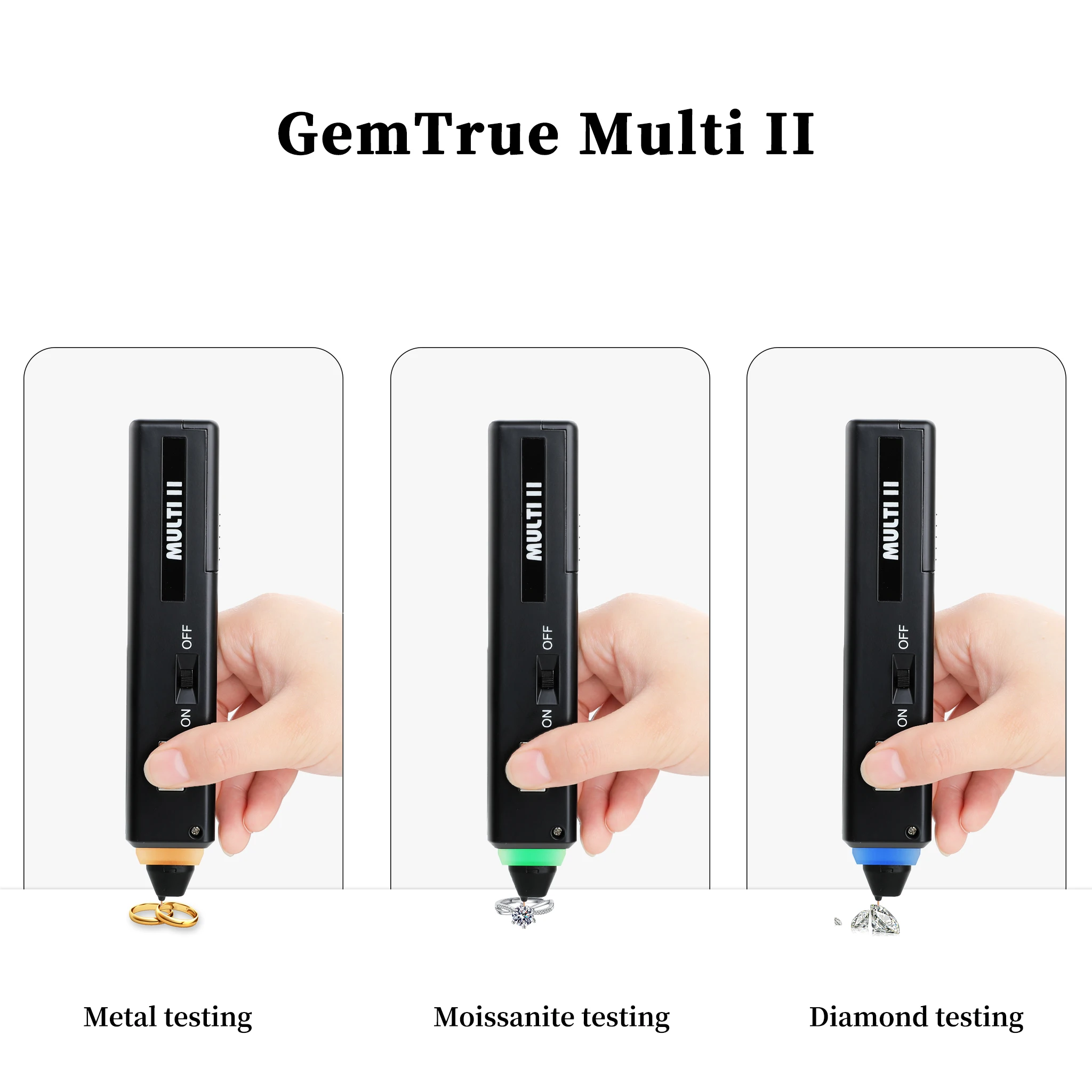 GemTrue Multi II LED Display Diamond and Moissanite Indicator Test Pen ...