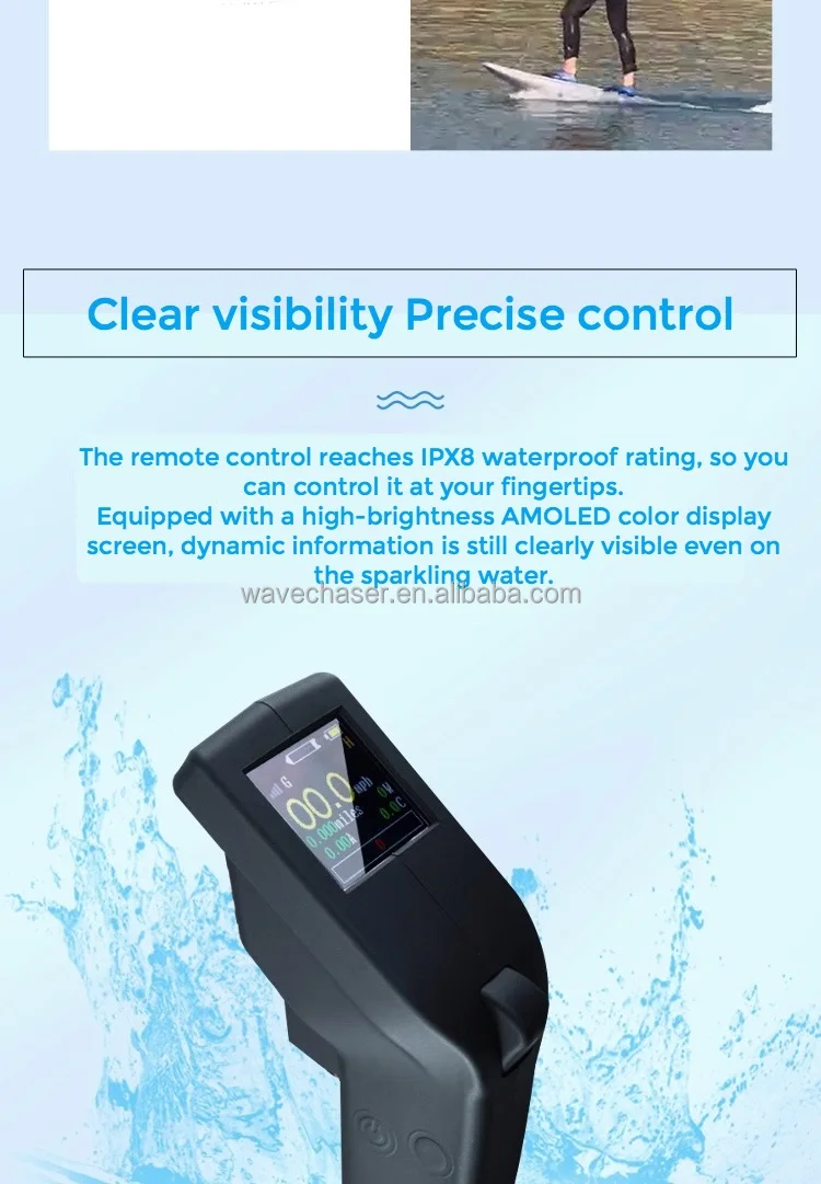 Custom Foil Waterproof Remote Control Wing Battery Surf Board Motor ...