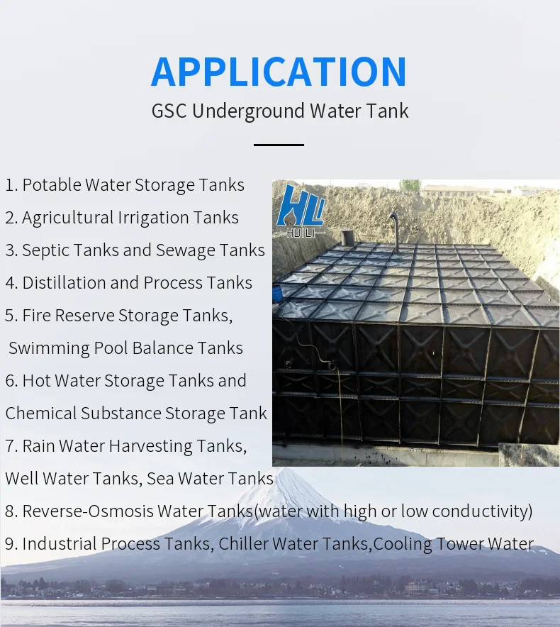 High Quality Large Rectangular Big Underground Water Reservoir Storage ...