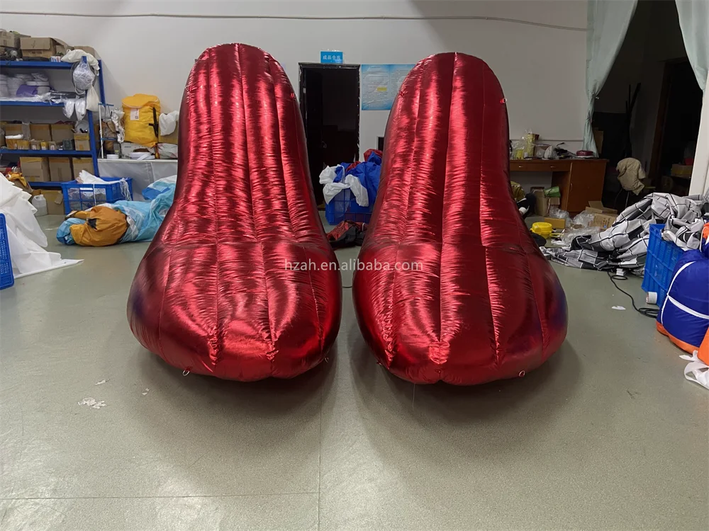 Red Inflatable High Heels Inflatable Shoes Model For Stage Advertising ...