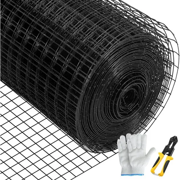 Low Price 6 Gauge 4x4 Welded Wire Mesh Fence Green PVC Coated