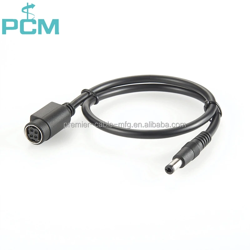 4 Pin Mini Din Female To 5.5x2.1mm Dc Power Cable - Buy 4 Pin Din To 5. ...