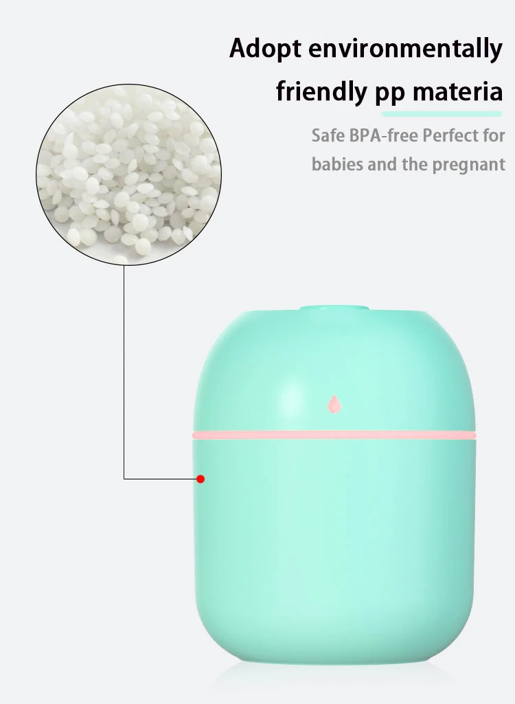 220ml H2o Mini Cup Spray Mist Humidifier Double Wet Aroma Essential Oil Diffuser Car Usb Air ...