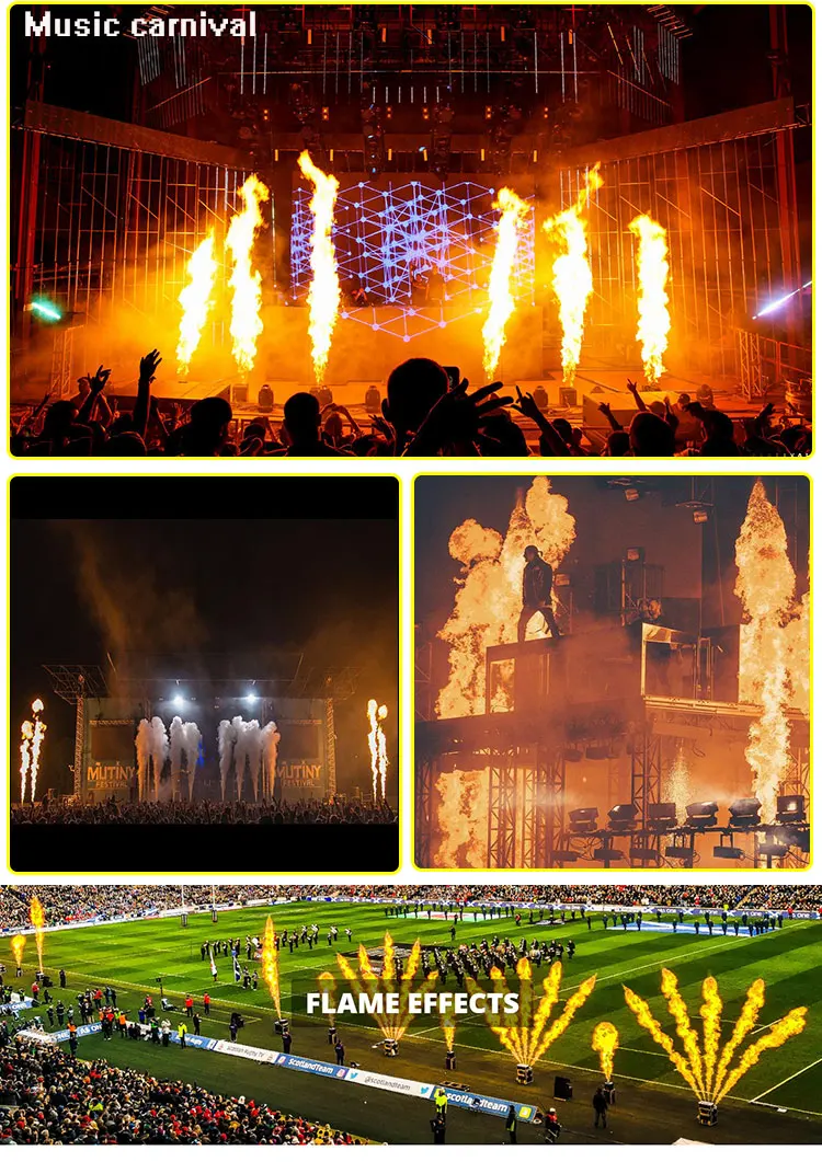 Real Flamethrower - 200W Stage Effect Machine with DMX512 Control