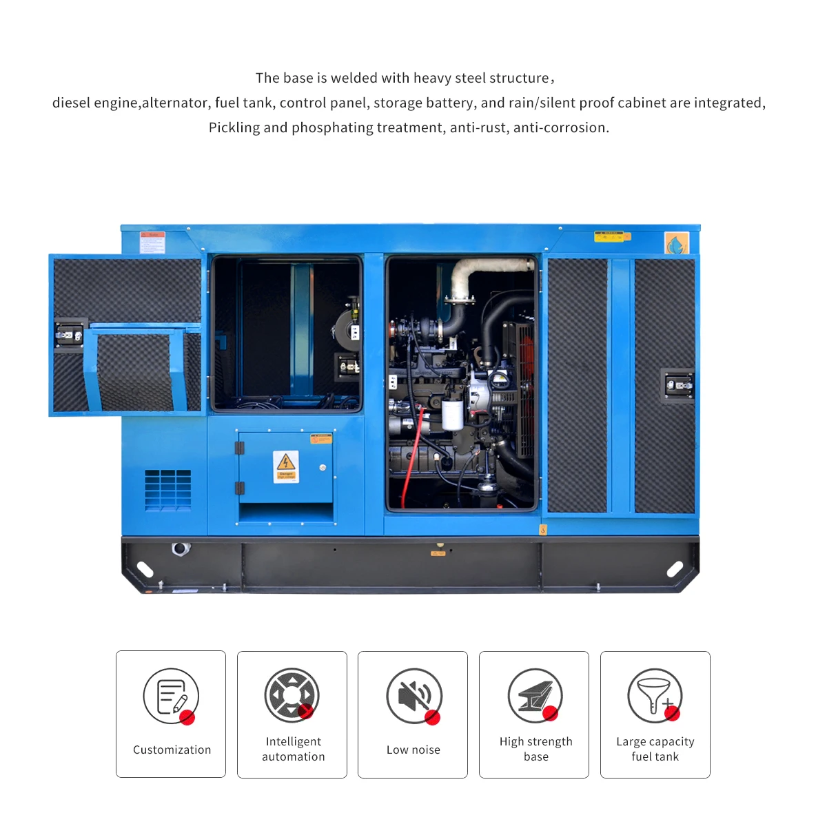 Weichai Group 6M33D633E200 diesel Generator 520kw Groupe Electrogene 650kva for Hotel ...