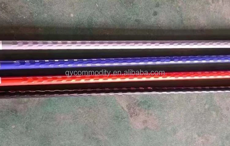 2 Section Navy Blue Extension Telescopic Metal Broom Handle Broom Stick ...