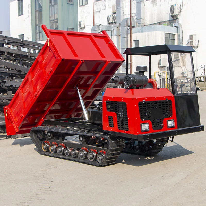 Mini Dump Truck 4x4/1200kg Loading Crawler Small Transportation Dump ...