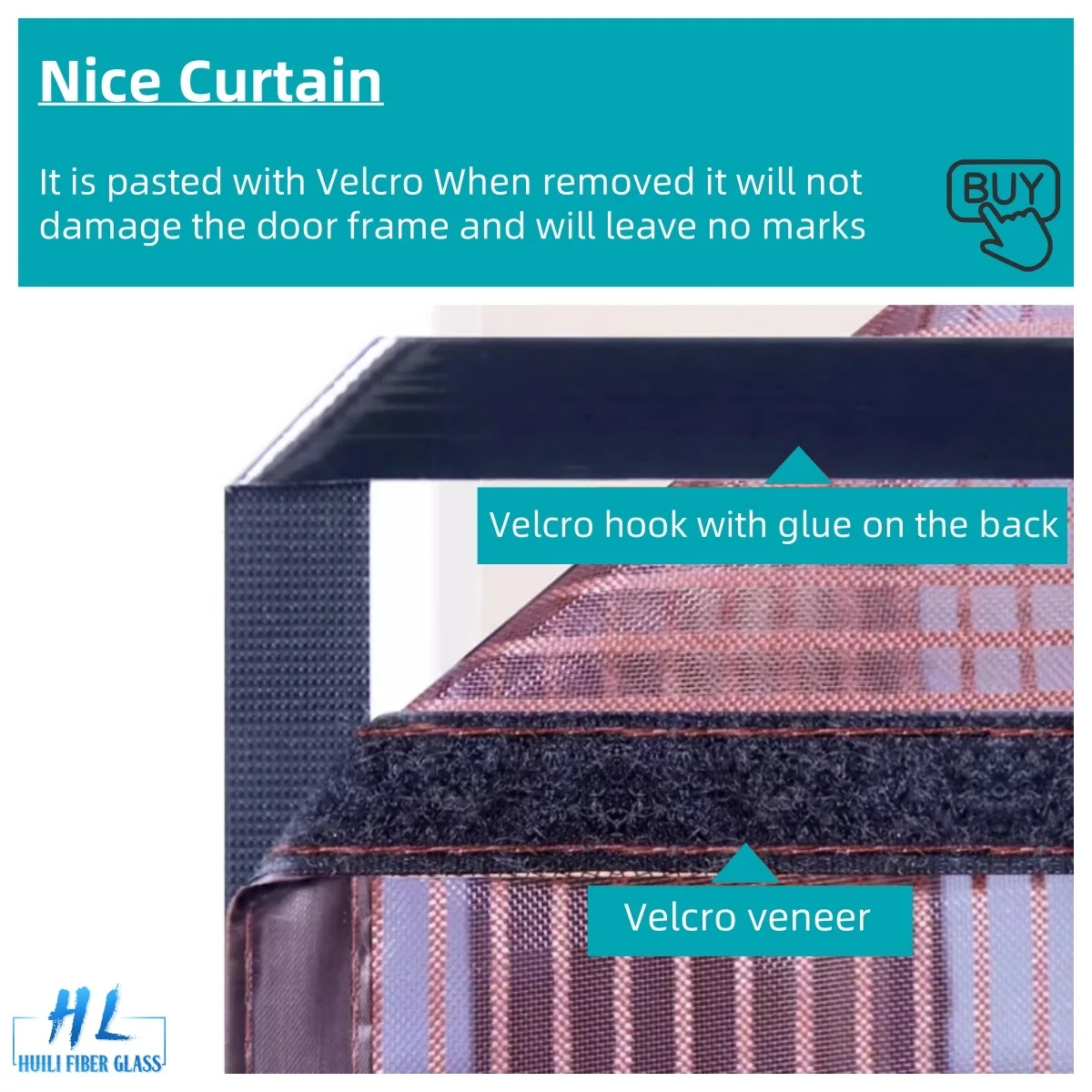 Modern Magnetic Door Curtain Translucent Mesh Easy Install Exclusively ...